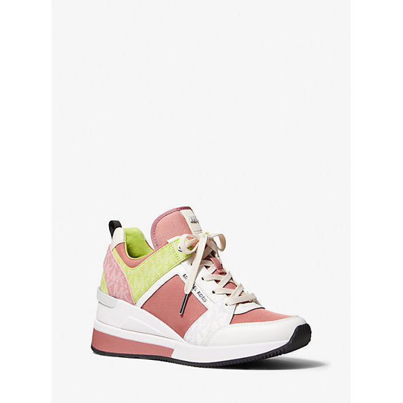 Michael Kors | Shoes | Michael Kors Georgie Colorblock Signature Logo ...